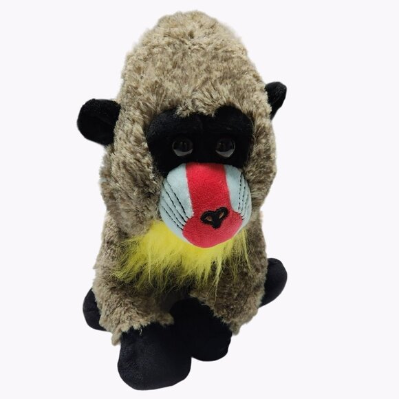 Walmart | Toys | Mandrill Baboon 2 Inch Monkey Colorful Brown Plush ...